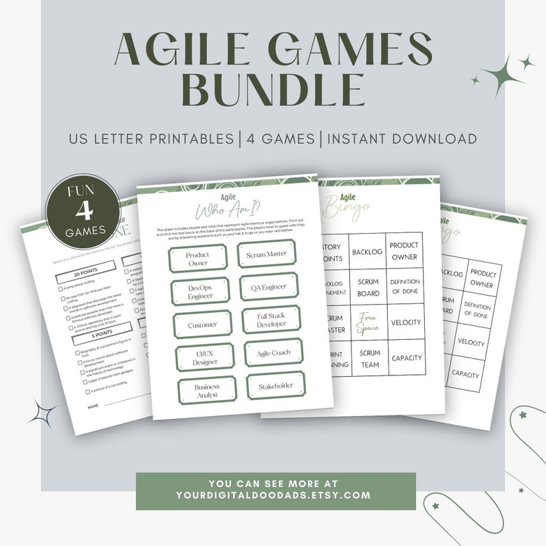 Fun and Engaging Coworker Games for Agile and Scrum Teams - Etsy