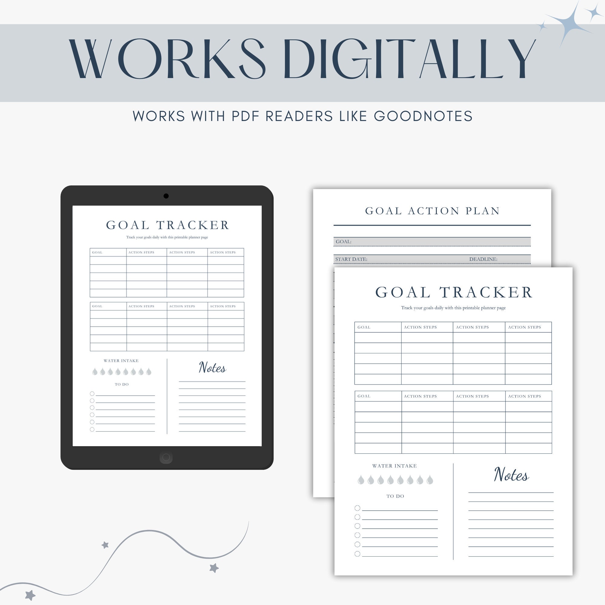 Goal Setting Tracker, Goal Planner for Success, Habit Tracker Goal ...