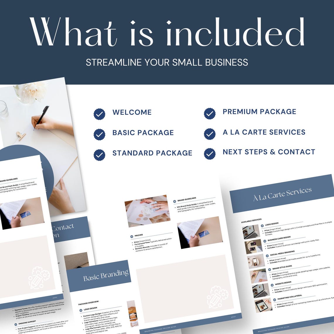 Branding Package Pricing Guide, New Client Welcome Packet, Brand Design ...