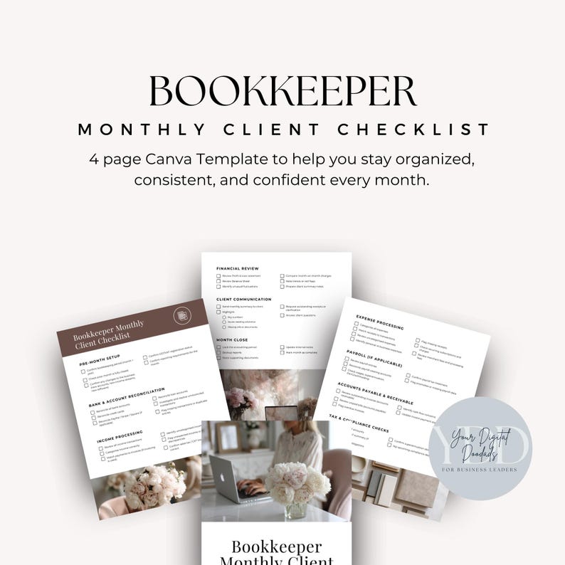 Bookkeeper Monthly Client Checklist, Month-end Close Workflow for ...