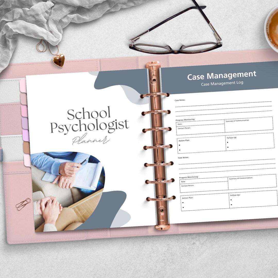 School Psychologist Tracker Printable Pdf,counseling Planner, Therapy ...