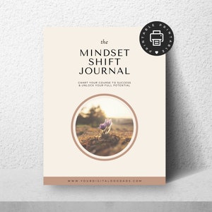 Mindset Shift Journal Growth Mindset Personal Development Workbook ...