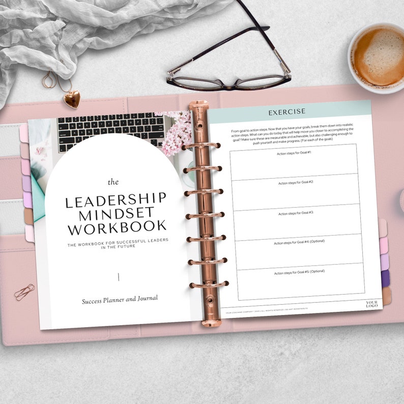 Leadership Mindset Workbook Template Success Planner Leadership ...