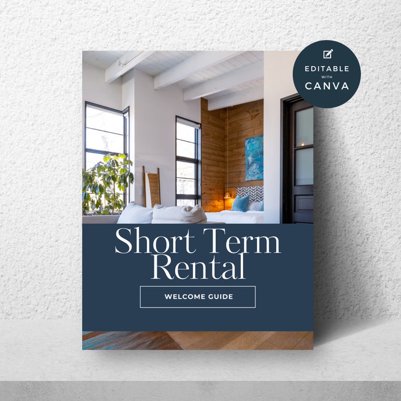 Rental Welcome Guide Canva Template, Editable Host Packet, Guest Book ...