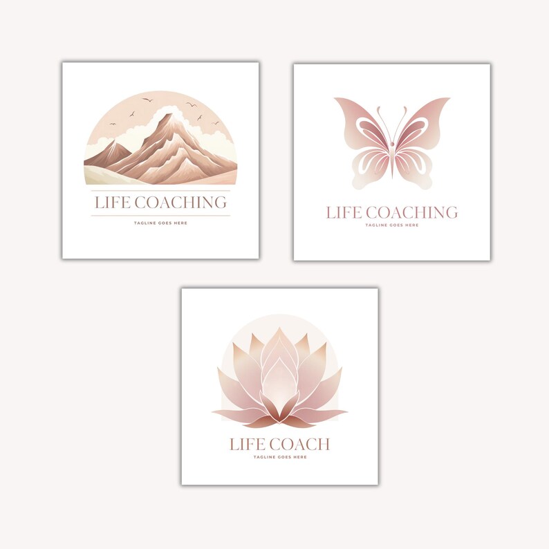 Life Coach Logo Canva Template, Editable Coaching Logo, Holistic ...