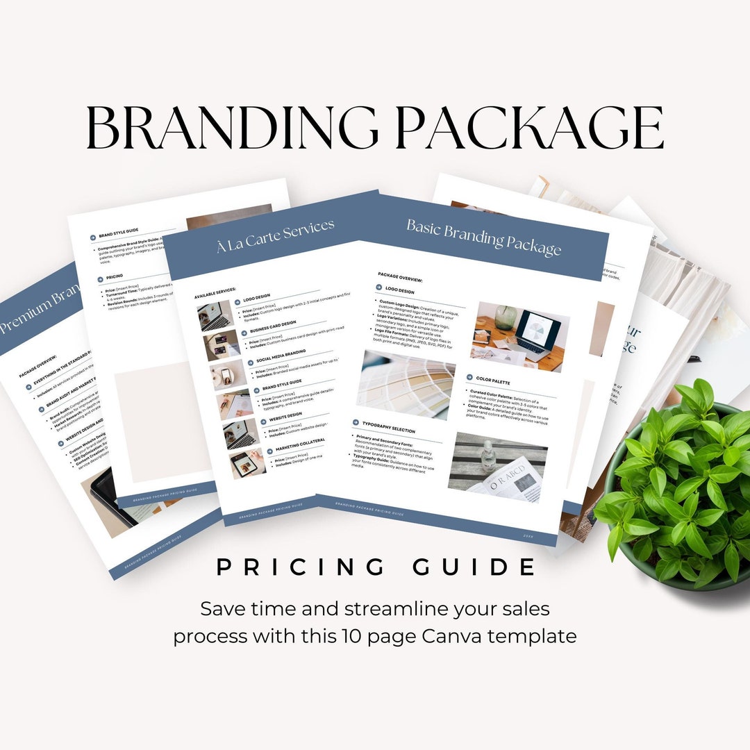 Branding Package Pricing Guide, New Client Welcome Packet, Brand Design ...