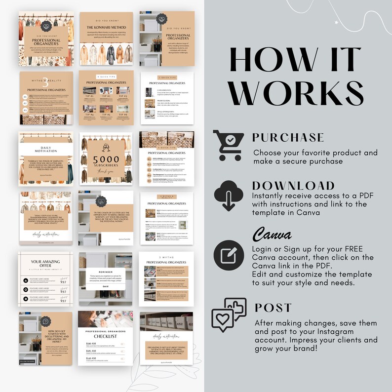 Professional Organizer Instagram Post Organizing Services Social Media ...