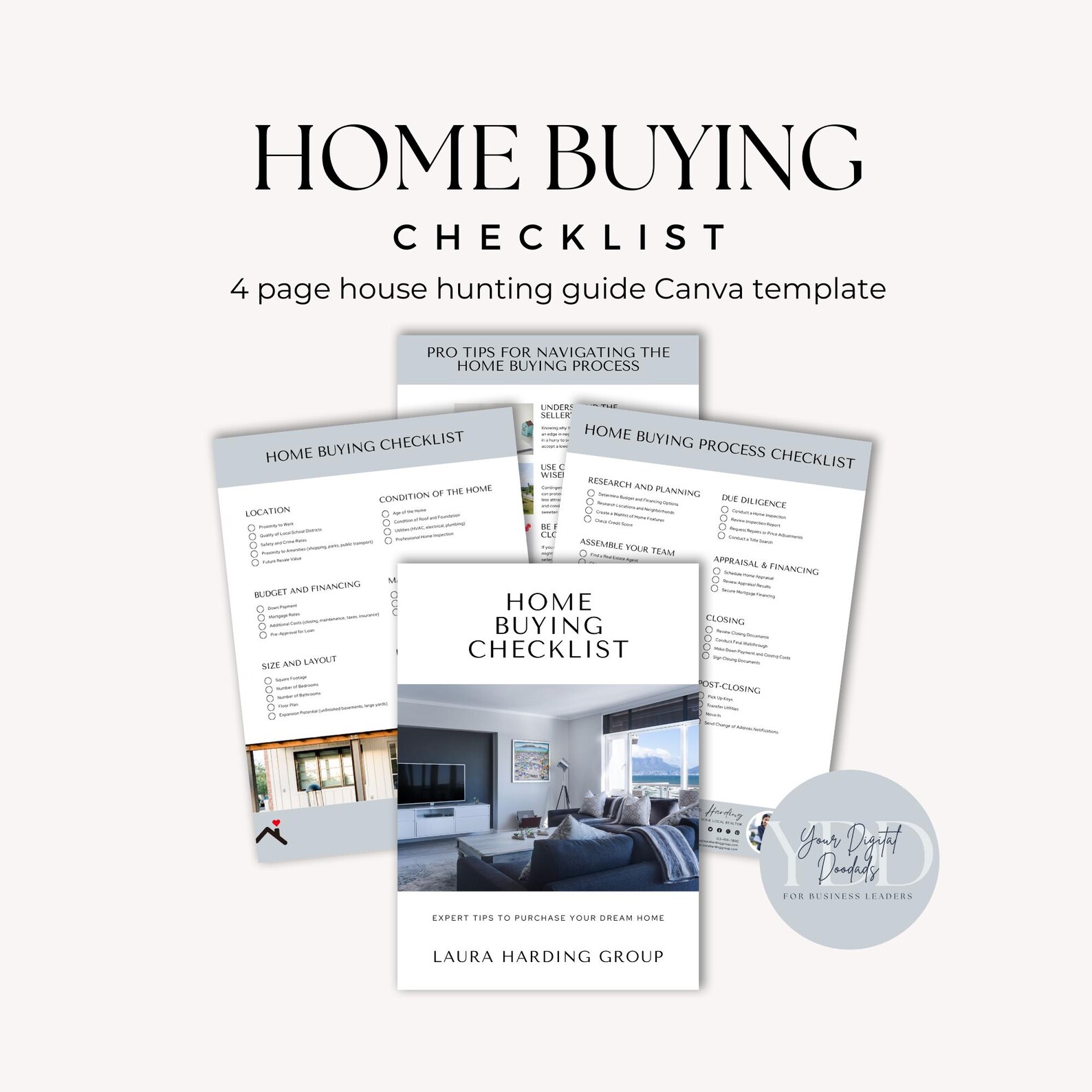 Home Buying Checklist Printable, First Time Home Buyer Guide, House ...