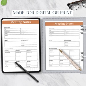 Fillable Project Management Meeting Minutes PDF, Printable Meeting ...