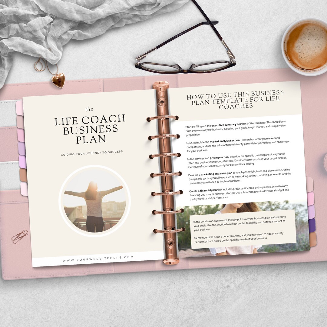 Life Coach Business Plan Template Coaching Startup Workbook Editable ...
