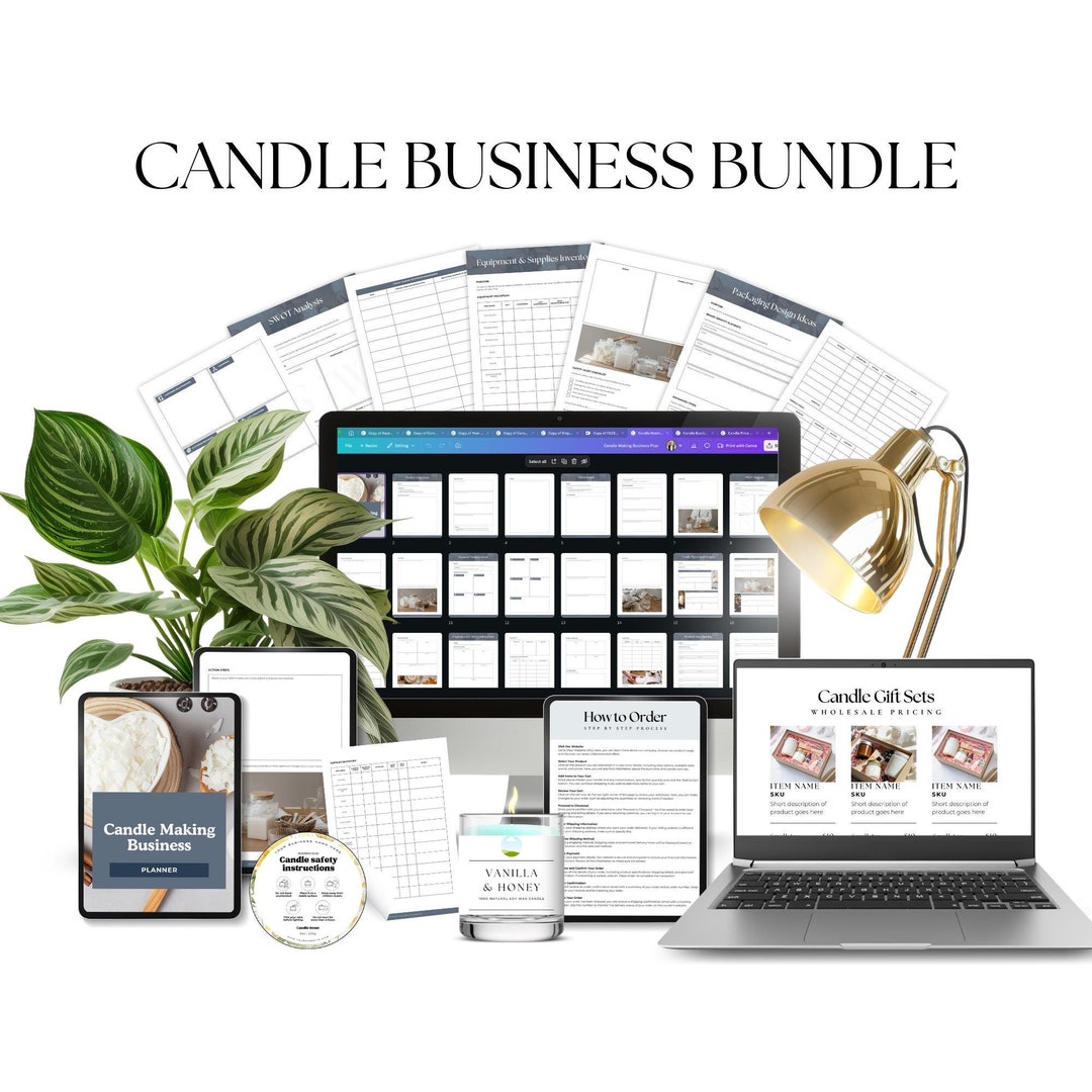 Candle Business Bundle, Business Plan, Candle Branding, Pricelist ...
