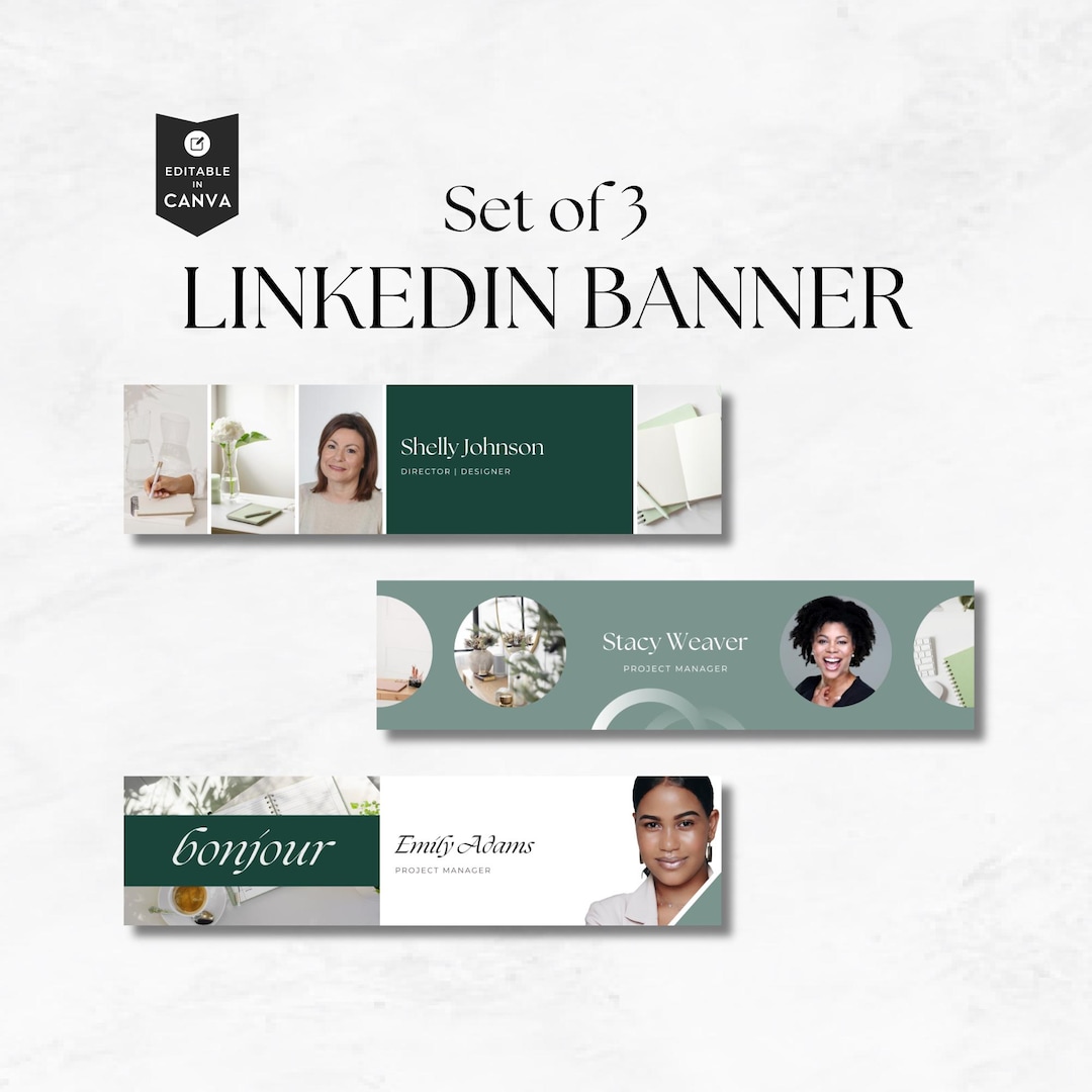 Linkedin Banner Minimalist Canva Template, Personal Branding Canva ...