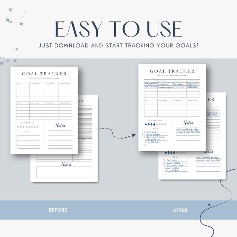Goal Setting Tracker, Goal Planner for Success, Habit Tracker Goal ...