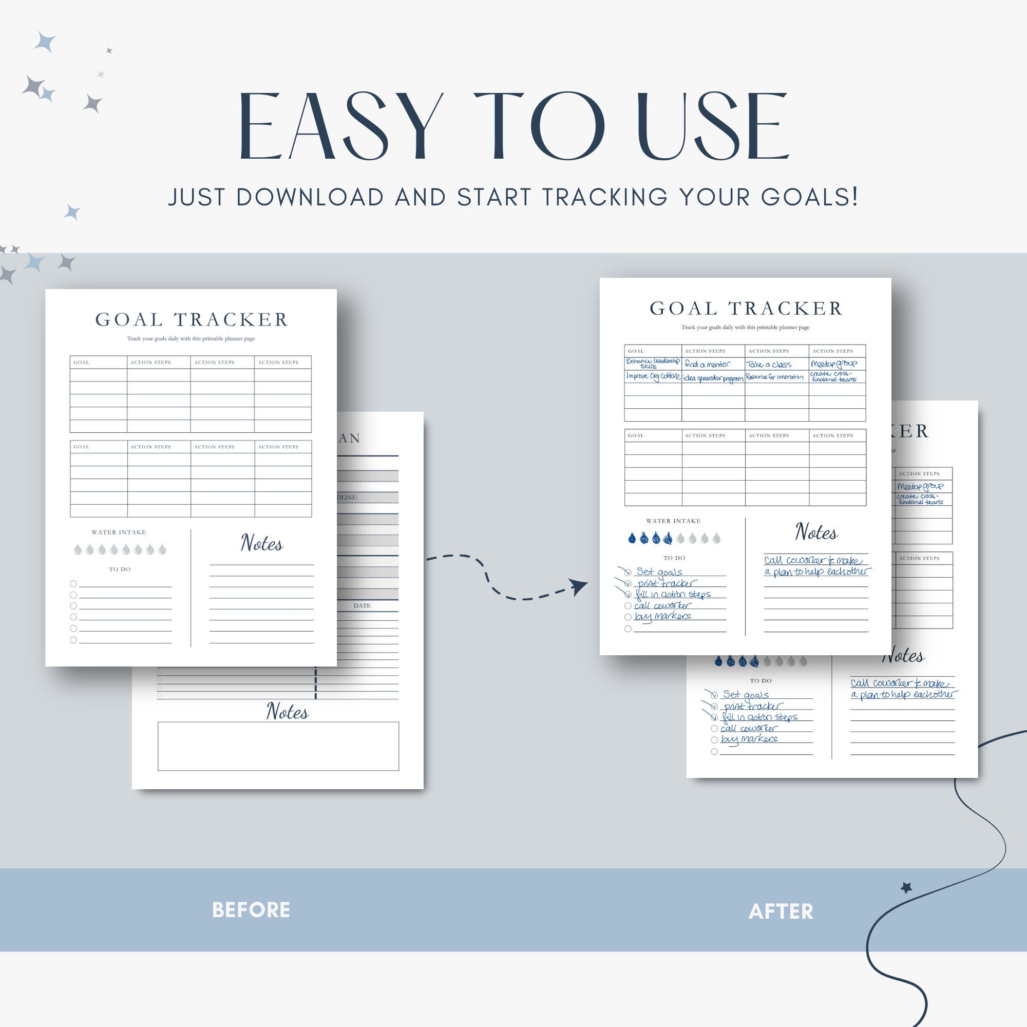 Goal Setting Tracker, Goal Planner for Success, Habit Tracker Goal ...