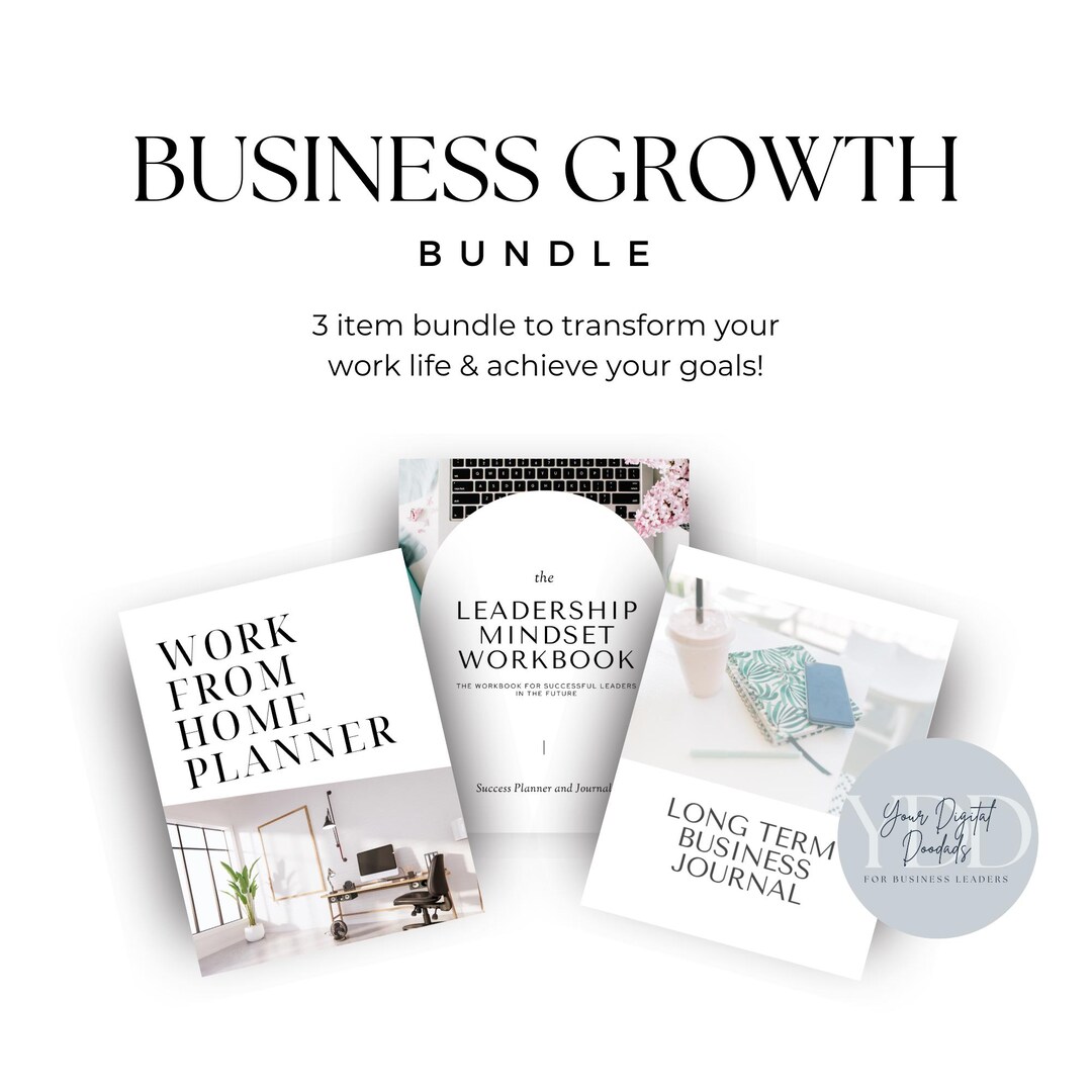 Business Growth Bundle, Leadership Planner, Small Business, Personal ...