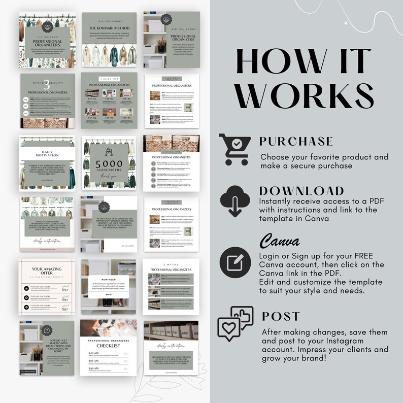 Professional Organizer Instagram Post Organizing Services Social Media ...