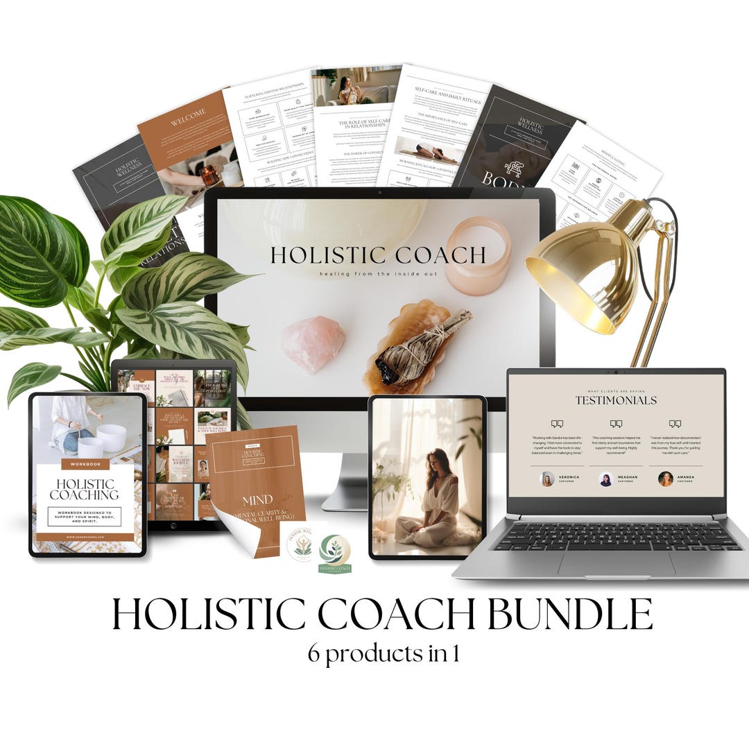Holistic Coach Bundle, Business Organization Kit, Mental Health ...