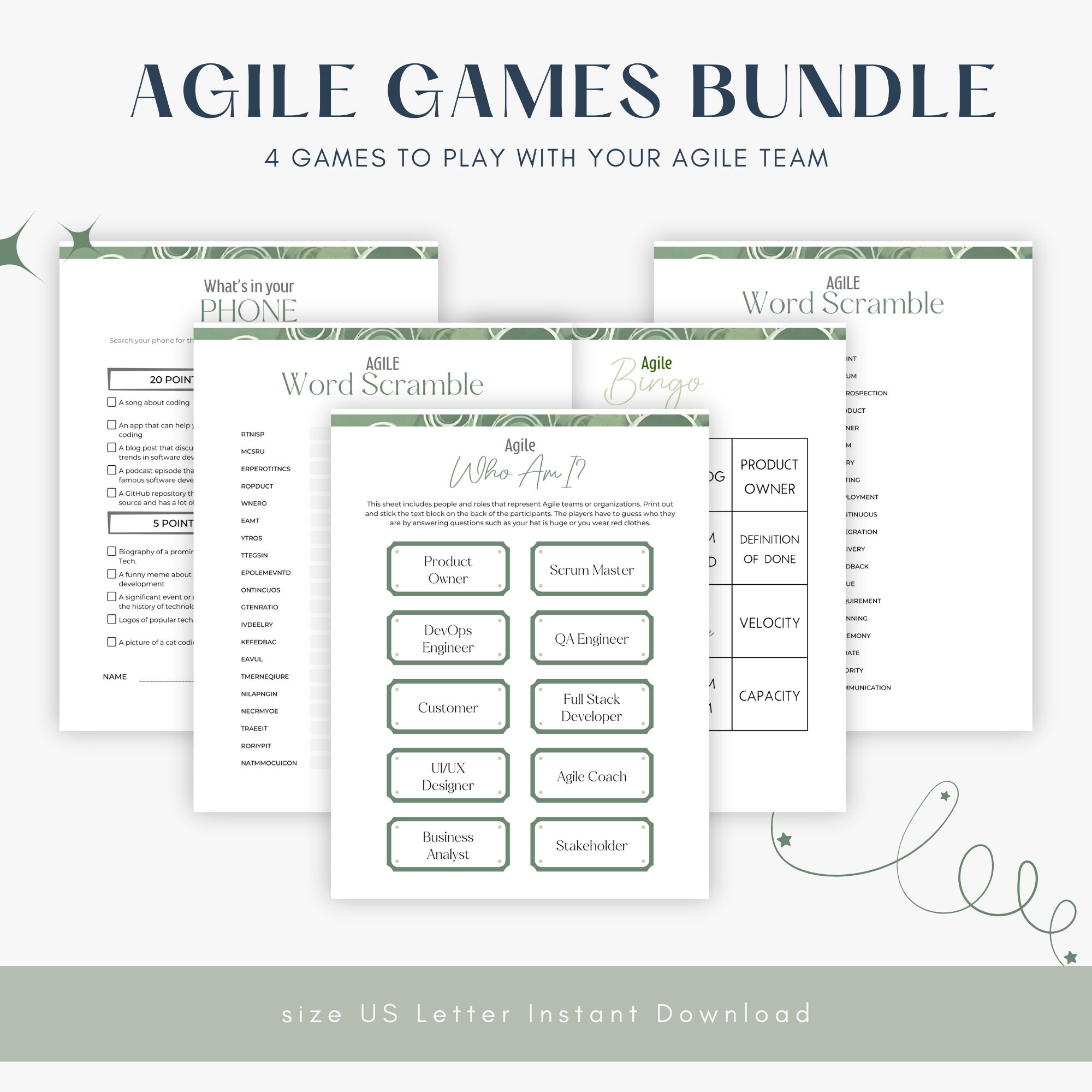 Fun and Engaging Coworker Games for Agile and Scrum Teams - Etsy