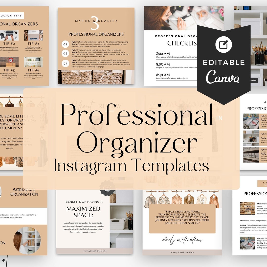 Professional Organizer Instagram Post Organizing Services Social Media ...
