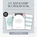 Leadership Mindset Workbook Template Success Planner Leadership ...