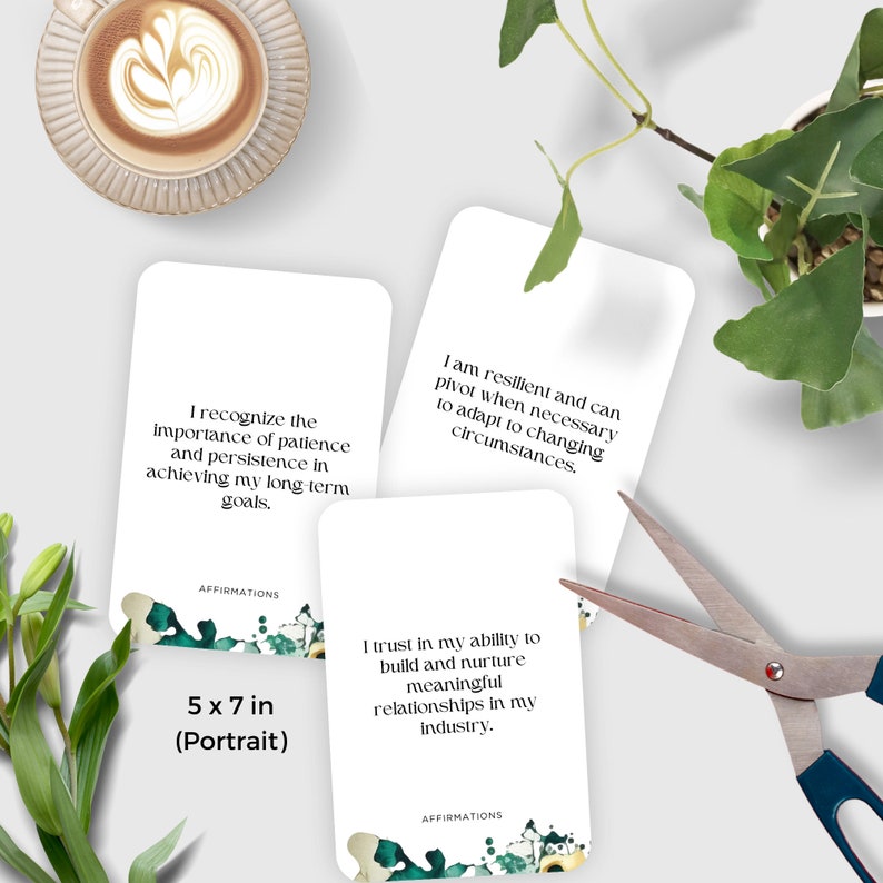 Business Affirmation Cards for Small Business Motivational Quotes ...