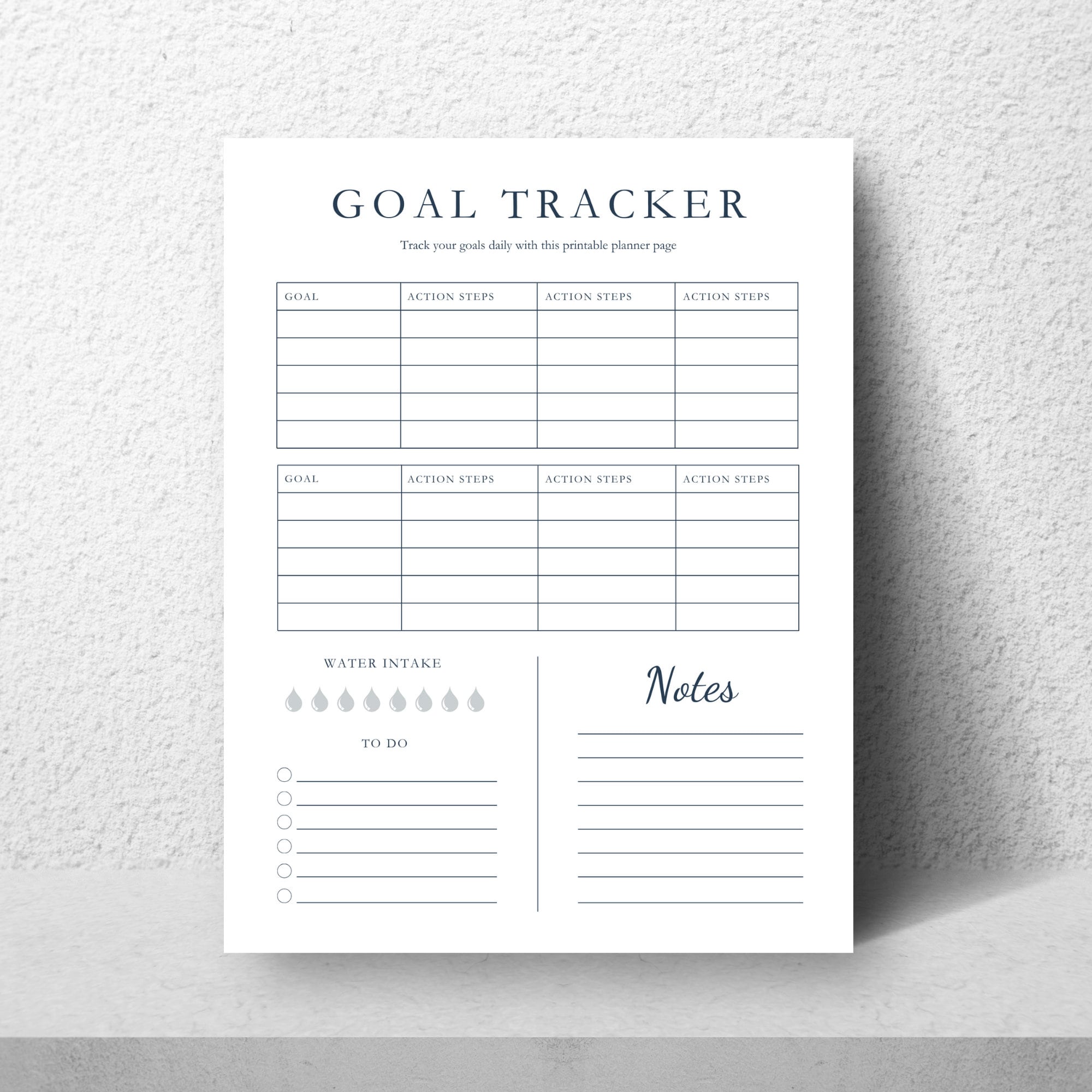 Goal Setting Tracker, Goal Planner for Success, Habit Tracker Goal ...