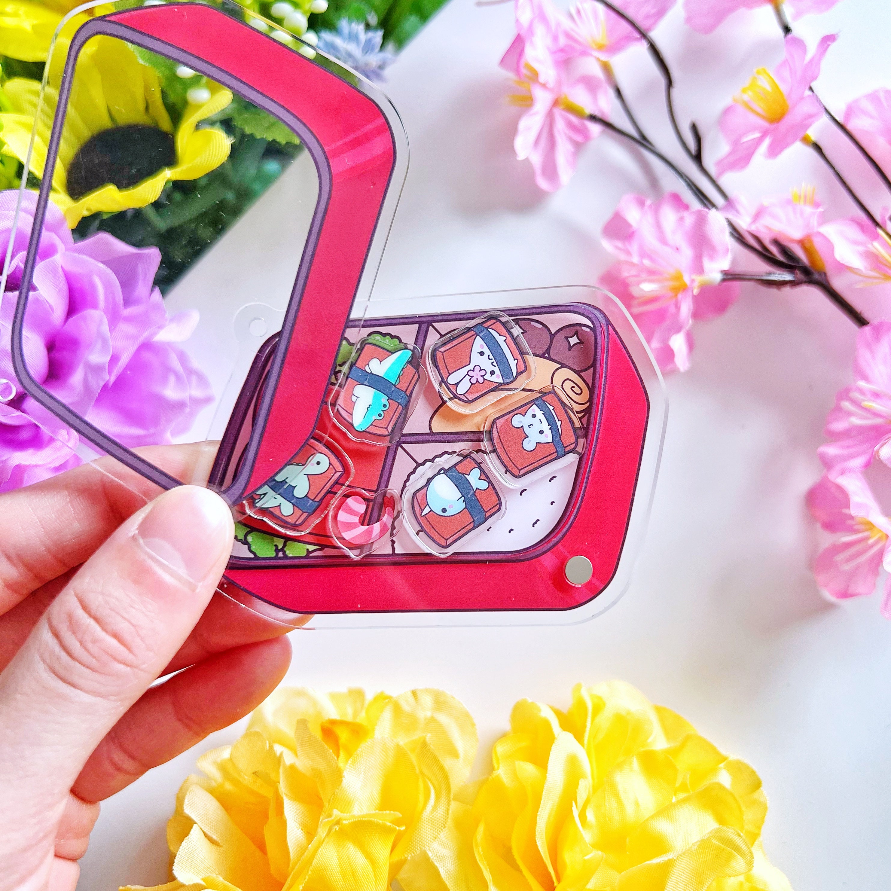 Bento Box (refillable) Shaker Keychain With Blind Bag | Refillable ...