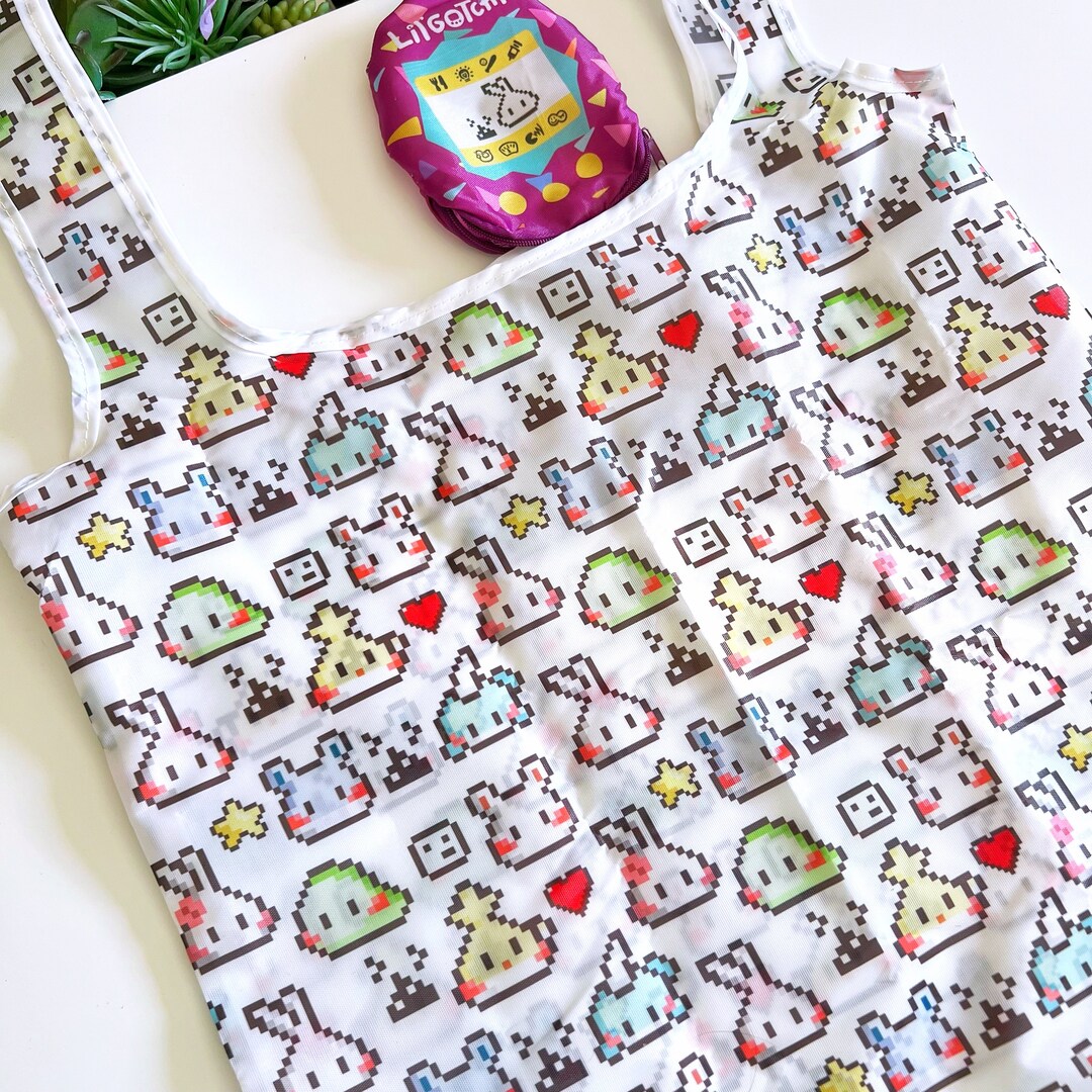 Tamagotchi Eco Shopping Bag Reusable Shopping Bag, Foldable, Tamagotchi ...