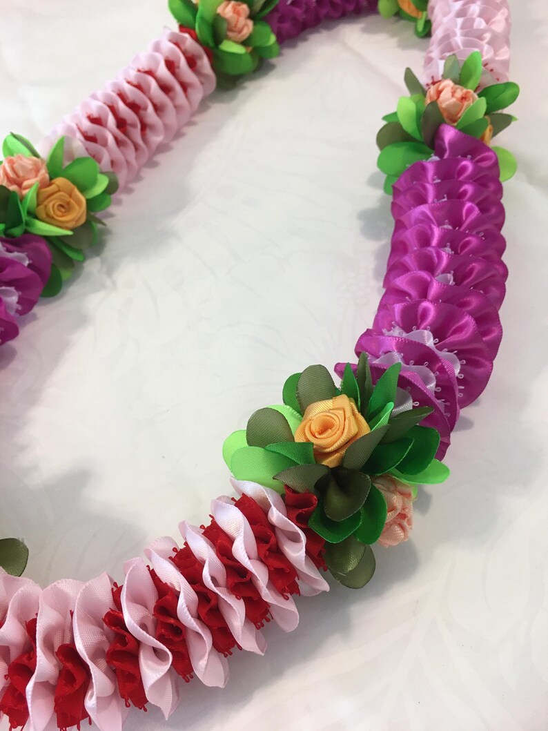 Ribbon Lei, Handmade, Celebration, Birthday, Wedding, Graduation - Etsy