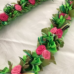 Ribbon Lei, Handmade, Celebration, Birthday, Wedding, Baby Shower ...