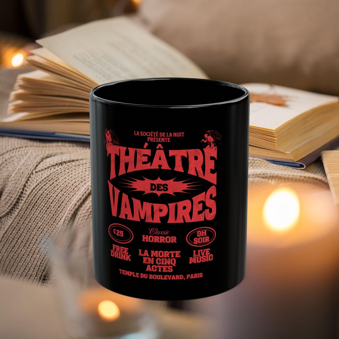 Gothic Vampire Black Mug, Interview With the Vampire Fan Gift, Anne ...