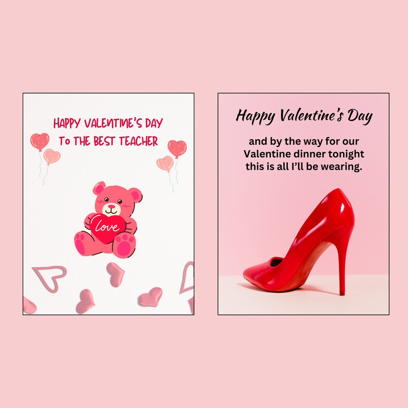 Printable Valentine Card Editable Valentines Day Card Canva Template ...