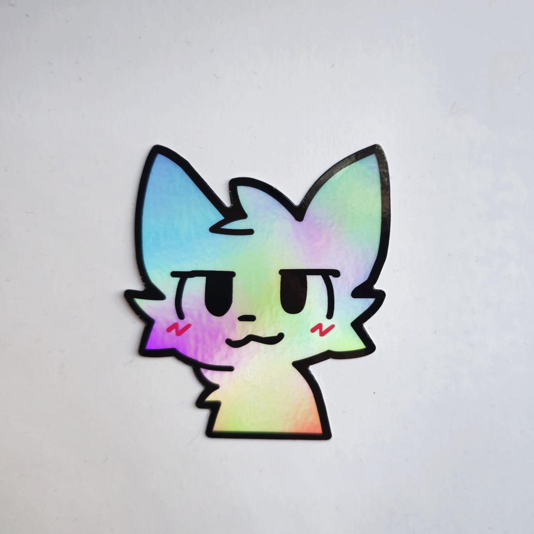 Boykisser Holographic Sticker 3 Inches - Etsy