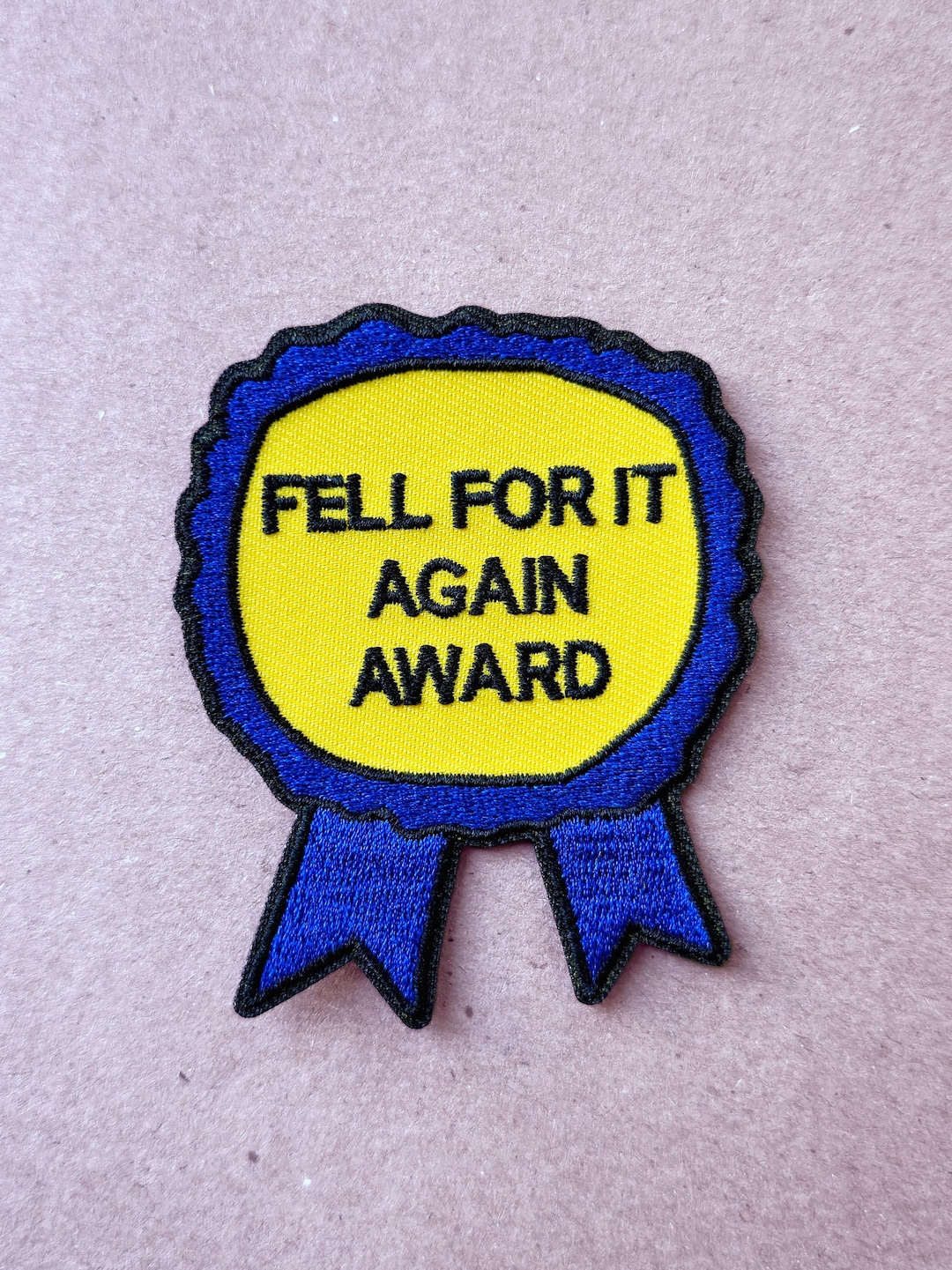 Fell for It Again Award MEME Embroidered Patch - Etsy