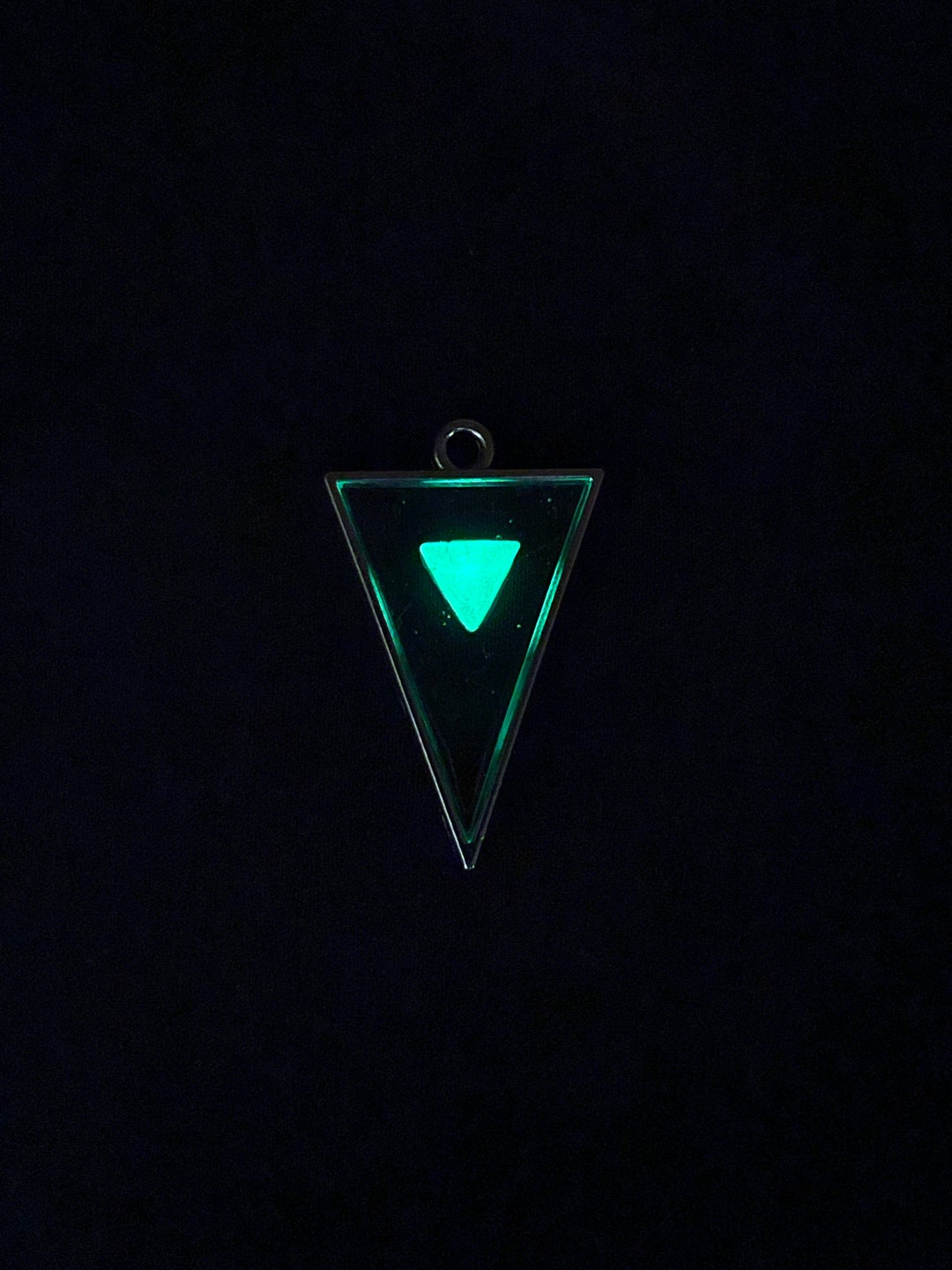 UV Reactive Triangle Inception Necklace - Etsy