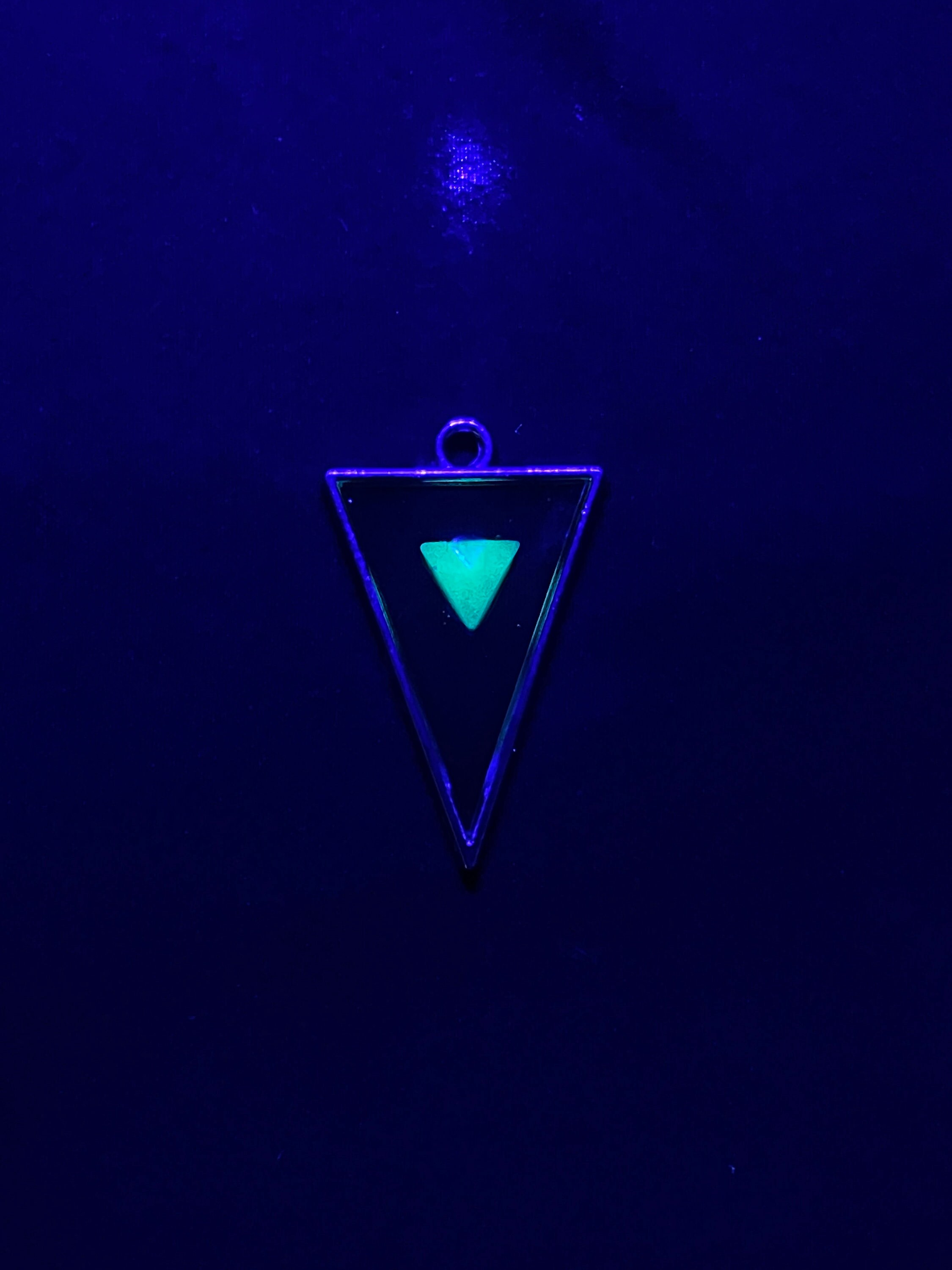 UV Reactive Triangle Inception Necklace - Etsy