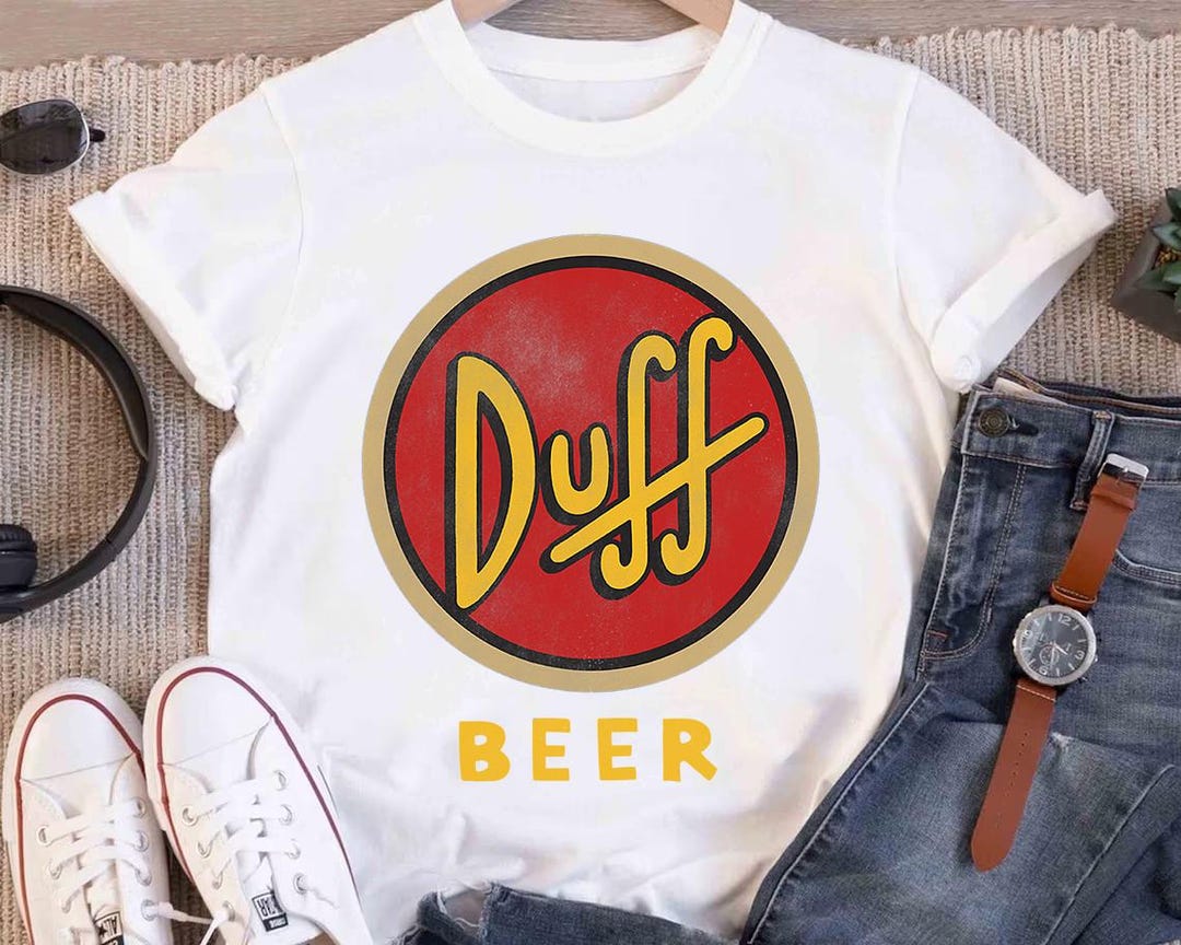 Disney the Simpsons Duff Beer Vintage Logo T-shirt, the Simpsons Shirt ...
