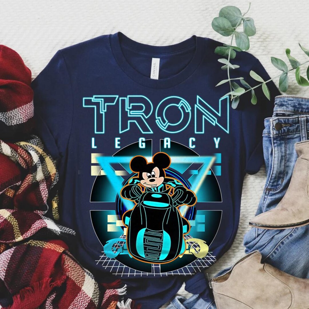 Disney Mickey Mouse Tron Legacy Shirt, Disney Lightcycle Run Ride Shirt ...