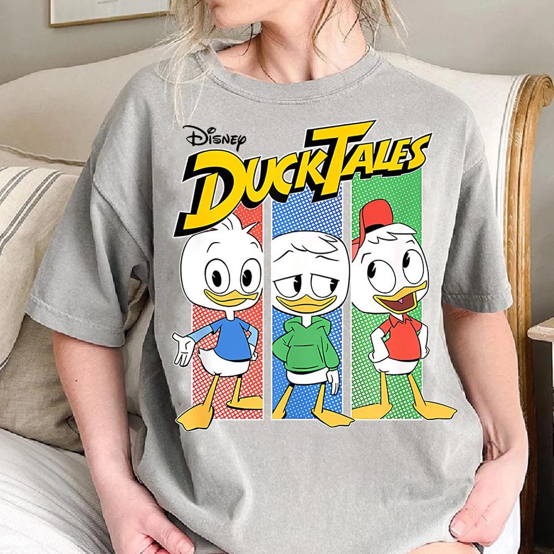 Disney Ducktales Huey Dewey Louie Group Shot Shirt, Disney Duck Squad ...