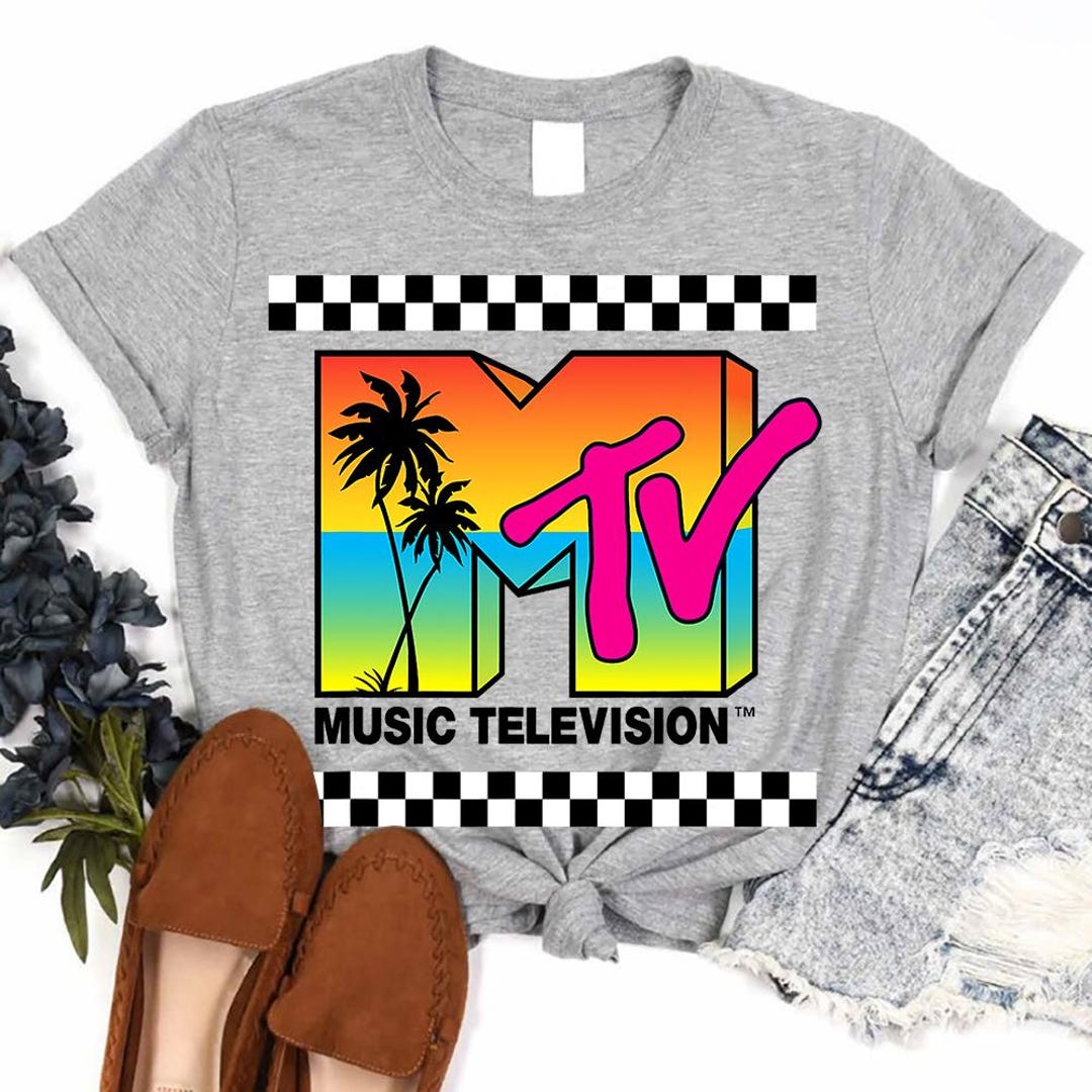 Disney MTV Music Television Sunset Logo Shirt, Disney Music Lover Tee ...