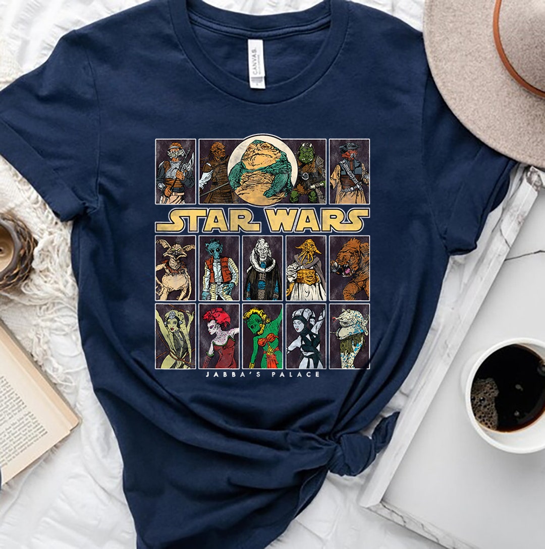 Star Wars Characters Portrait Jabba's Palace T-shirt, Star Wars Shirt ...