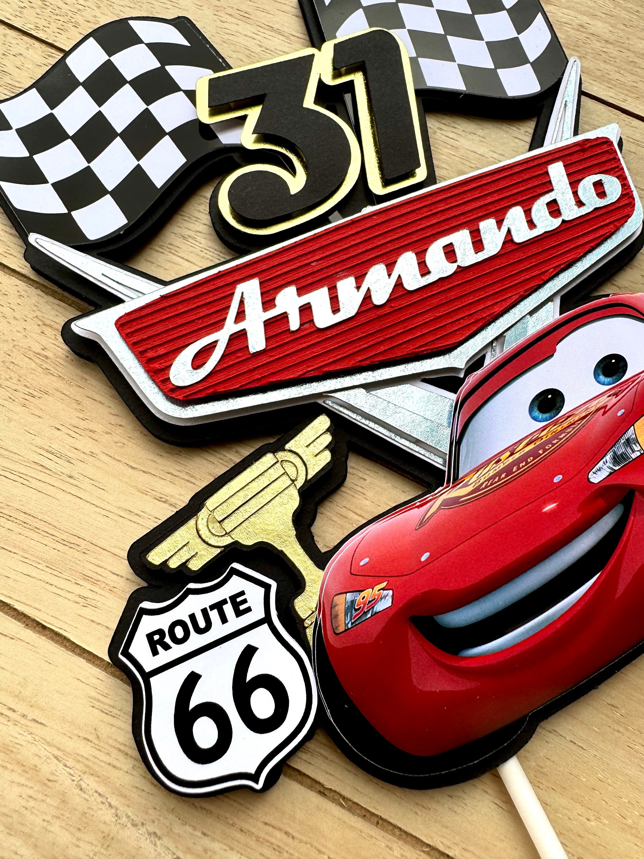 CARS Cake Topper, Mcqueen Cake Topper, Racing Car Cake Topper - Etsy