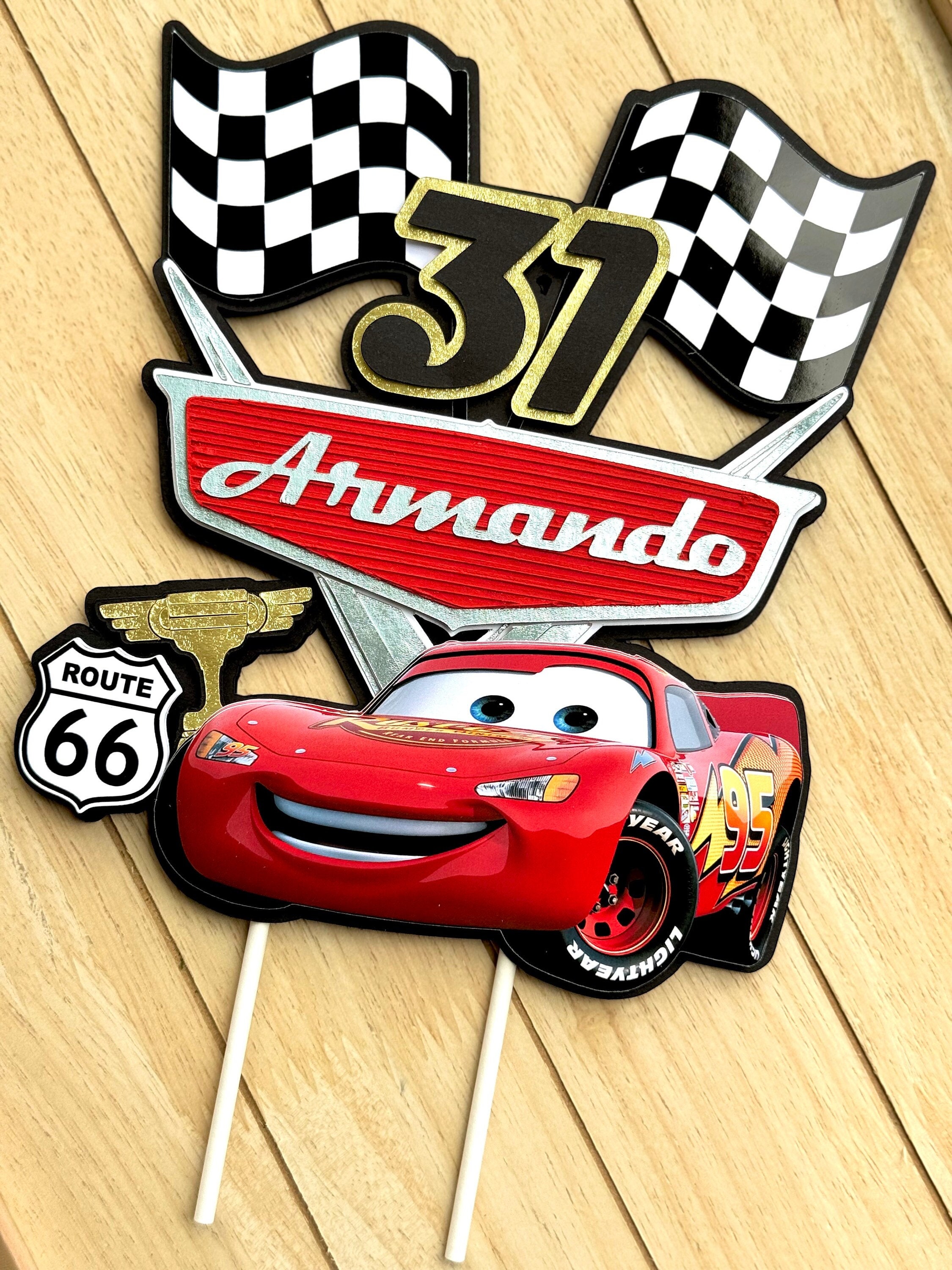 CARS Cake Topper, Mcqueen Cake Topper, Racing Car Cake Topper - Etsy