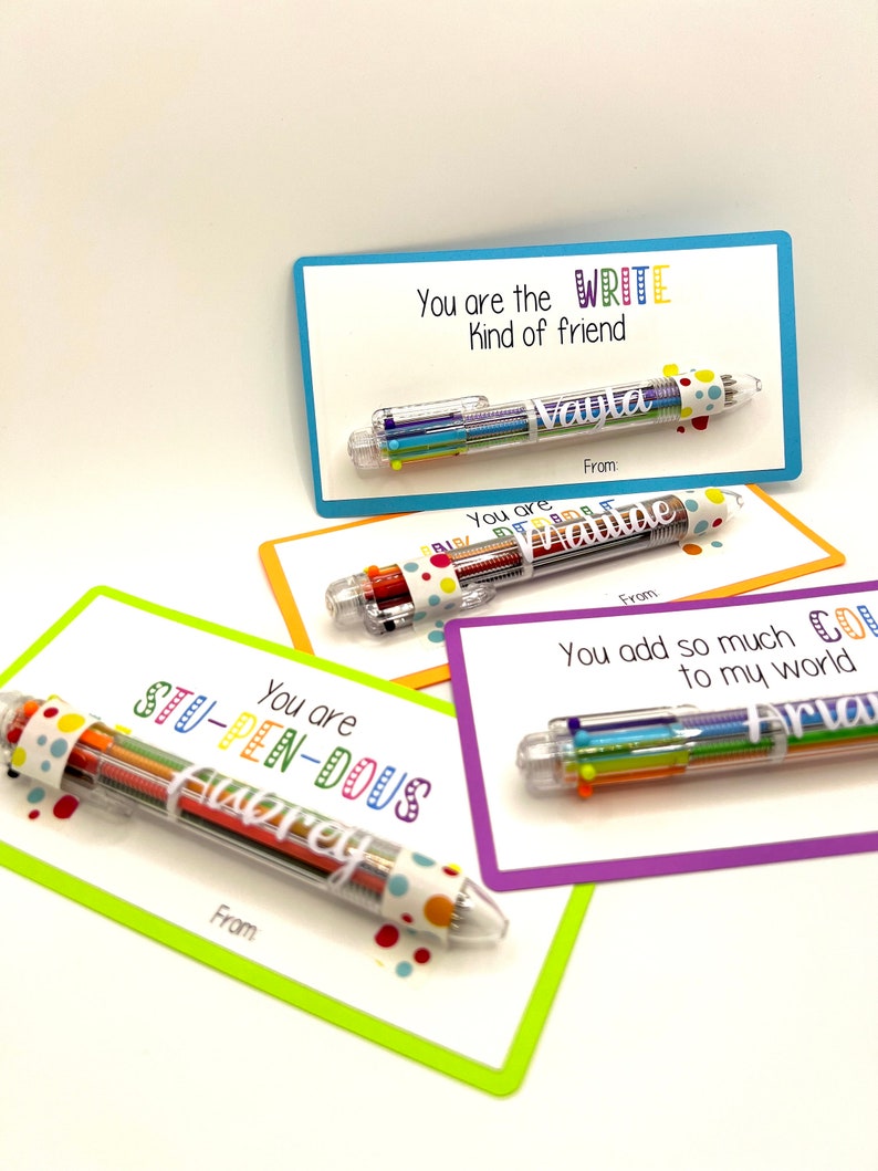 Personalized Classroom Gift, Valentines for Kids With Toy, Non Candy ...
