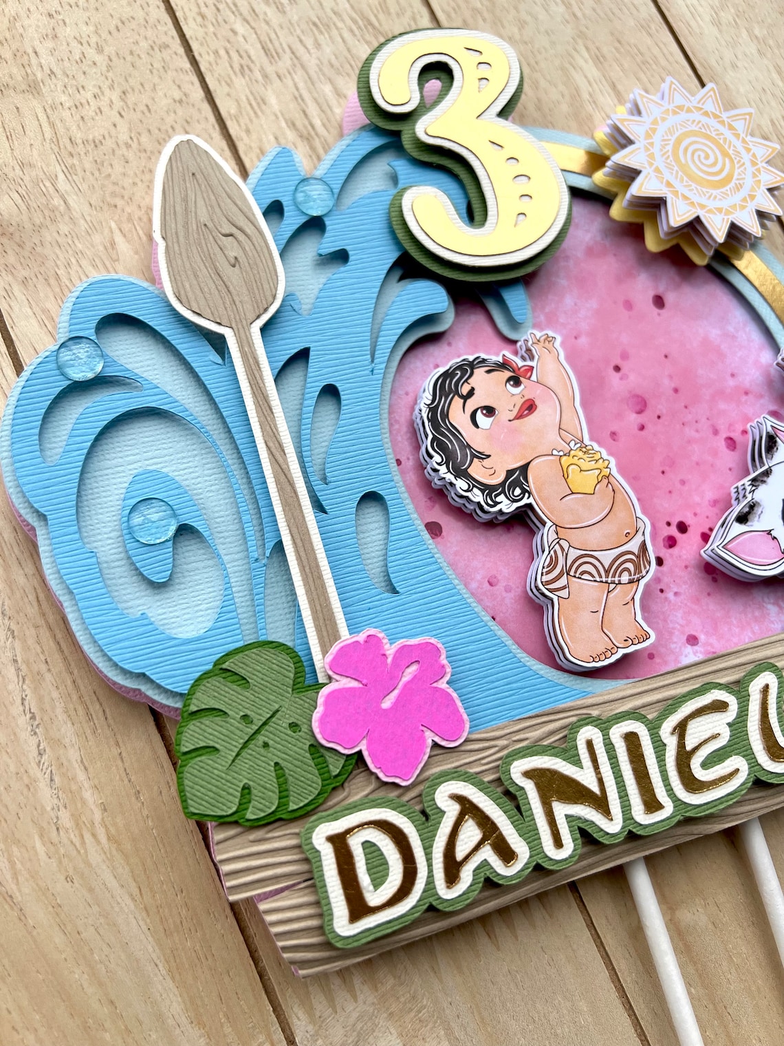 Moana Cake Topper, Baby Moana Cake Topper, Princess Moana Cake Topper ...