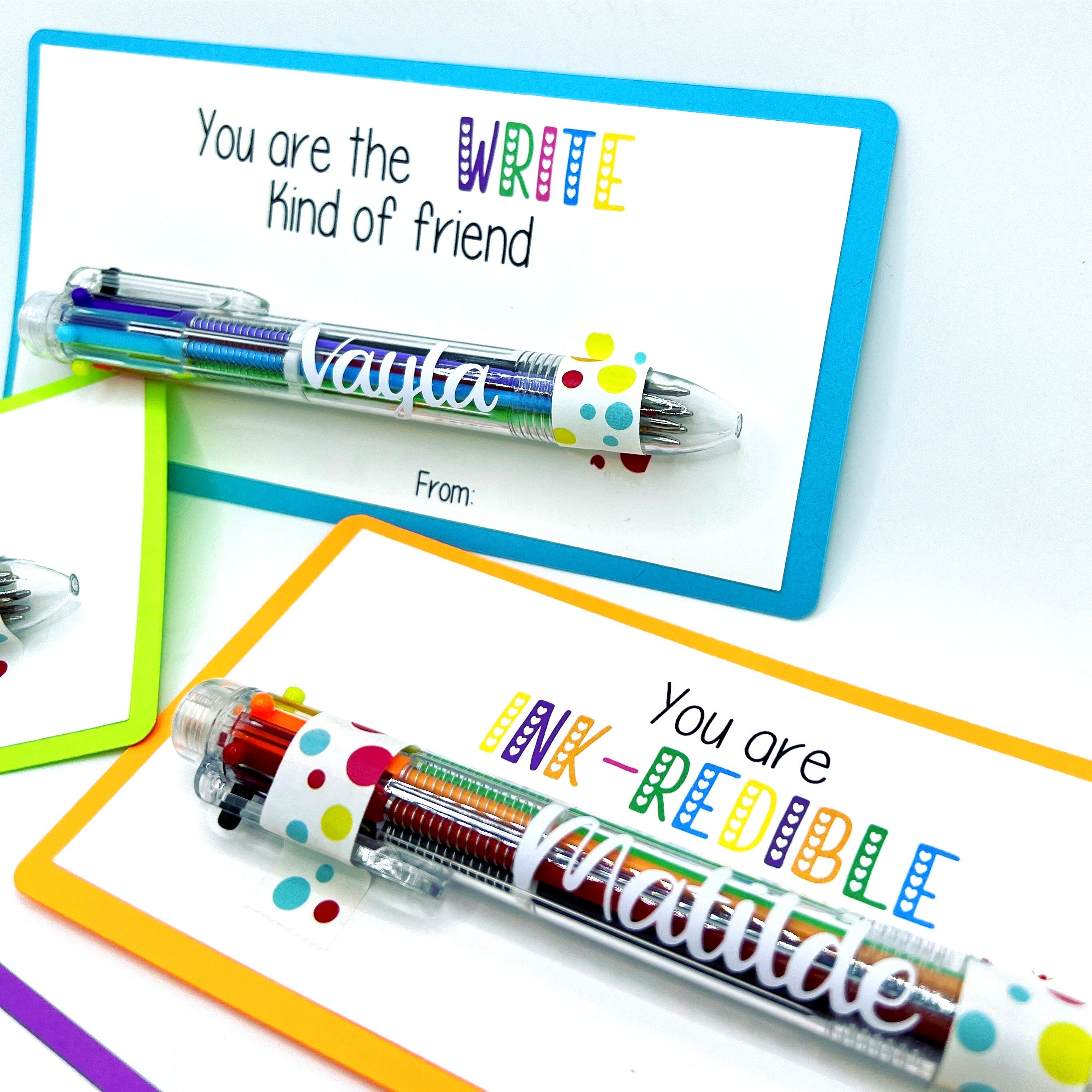 Personalized Classroom Gift, Valentines for Kids With Toy, Non Candy ...