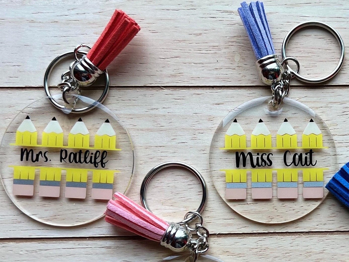 Personalized Teacher Keychain, Personalized Teacher Gift, Acrylic ...