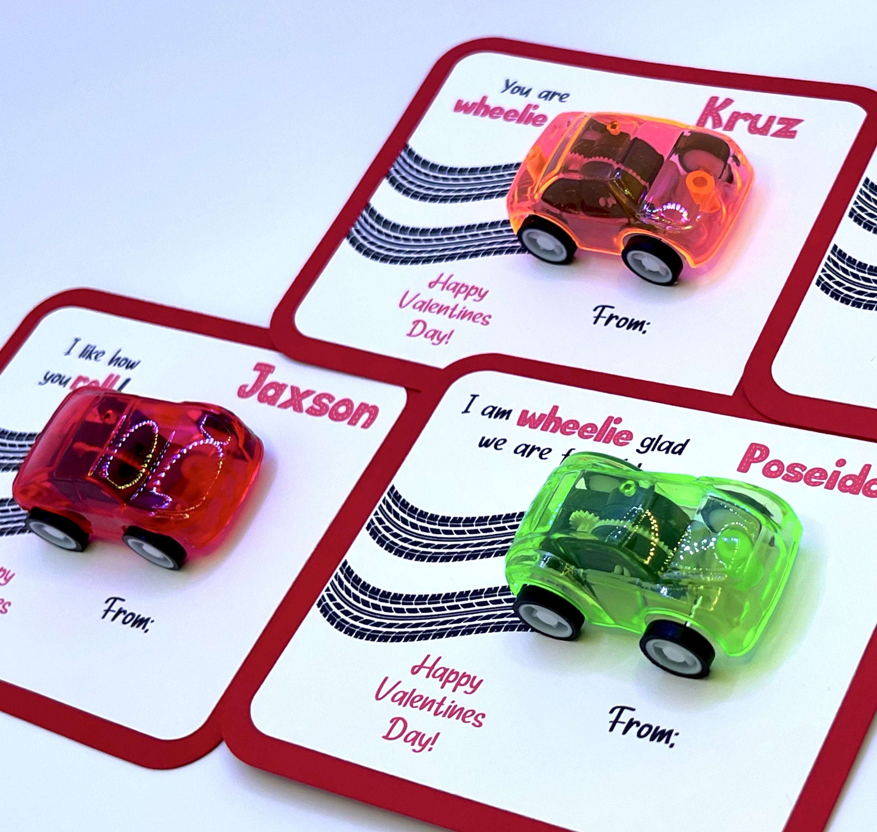 Personalized Classroom Valentine Card With Toy, School Valentines for ...