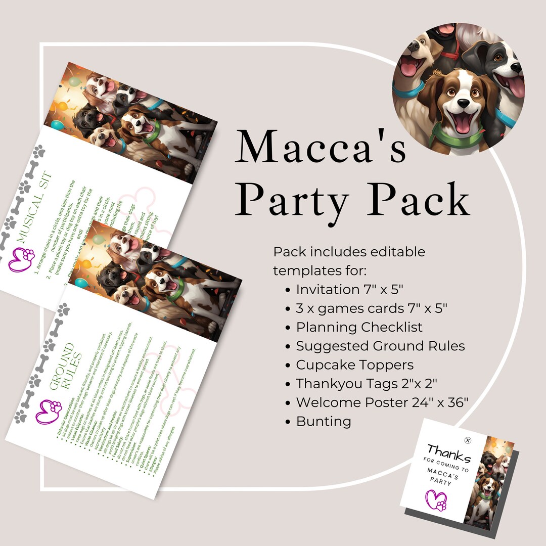 Macca's Gotcha Day Mega Party Pack - Etsy