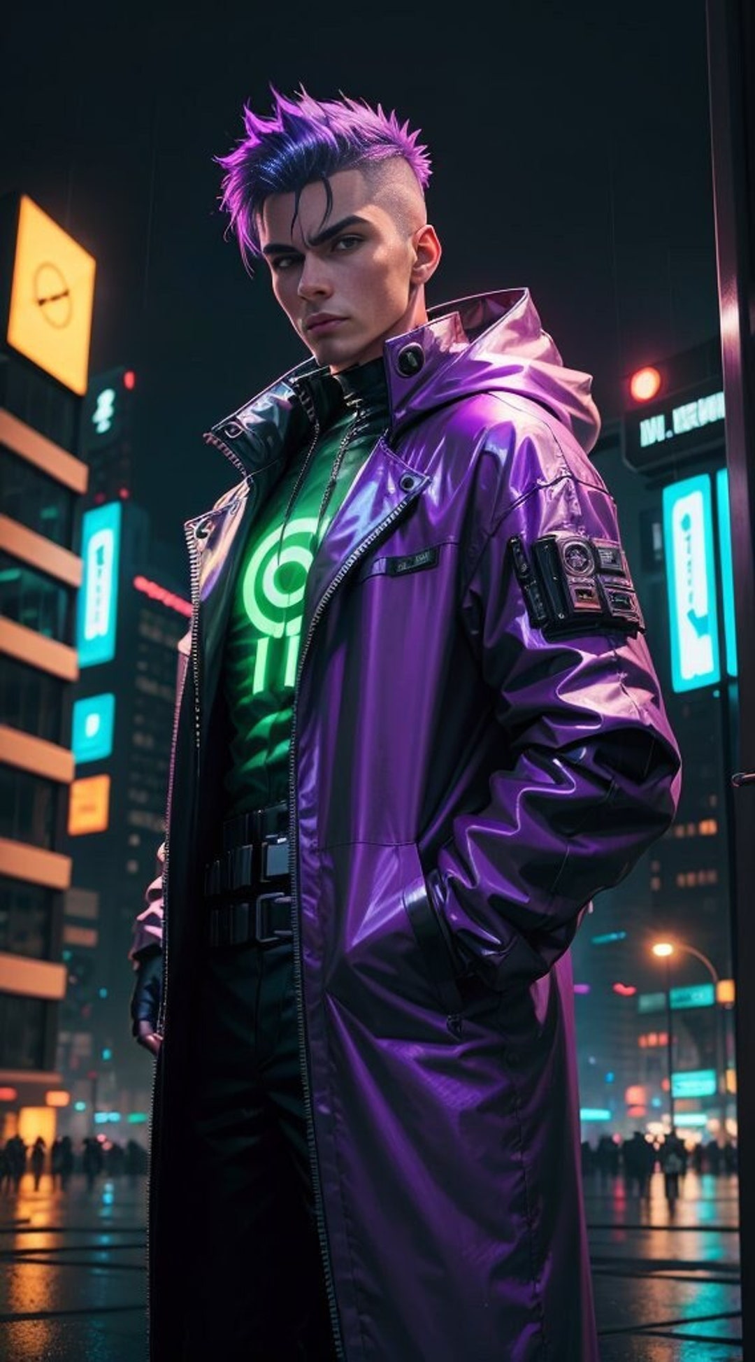 50 Cyberpunk Style Wallpaper PNG Format Instant Download for - Etsy